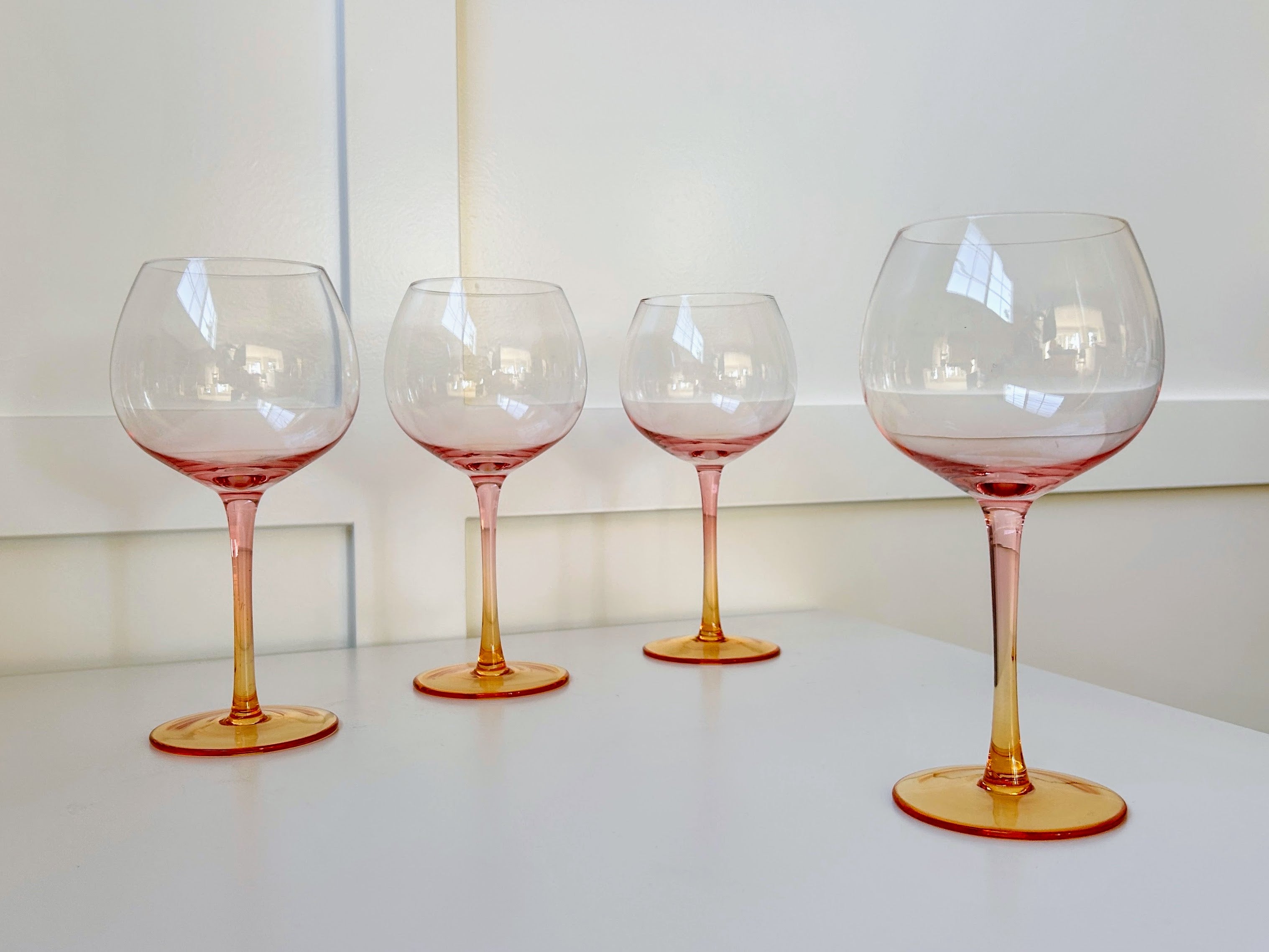 Amber Balloon Glass - Set of 4 – byrdeen.com